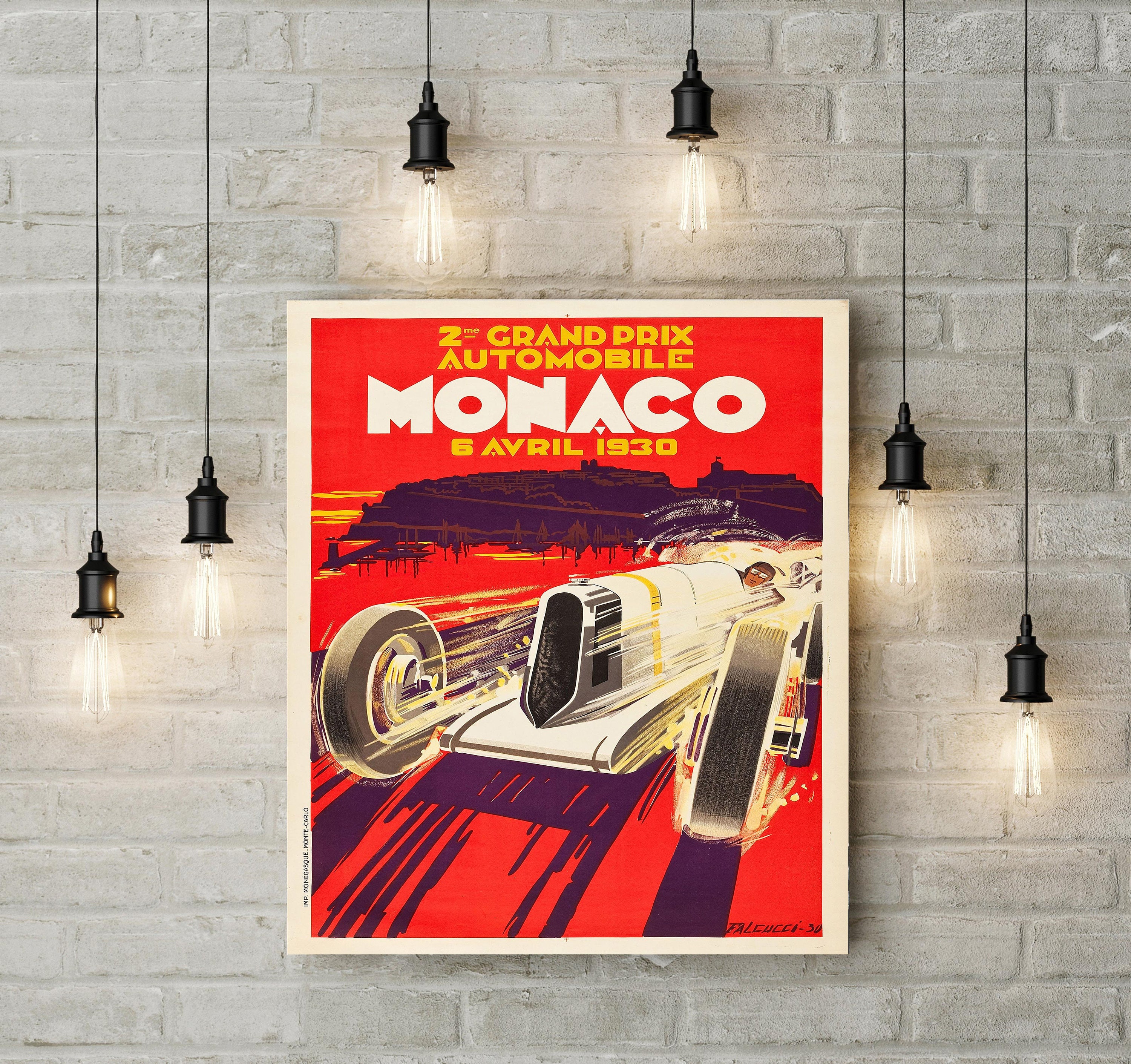 1930 Monaco Grand Prix Poster Race Fan Gift, race car Fine Art Print ... 1930 Monaco Grand Prix Poster Race Fan Gift, race car Fine Art Print ...