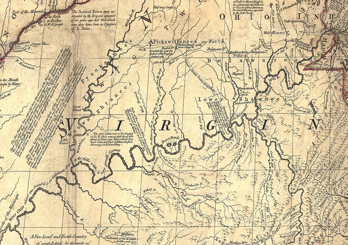 1757 Colonial Map Map of British Colonies North America OLD | Etsy