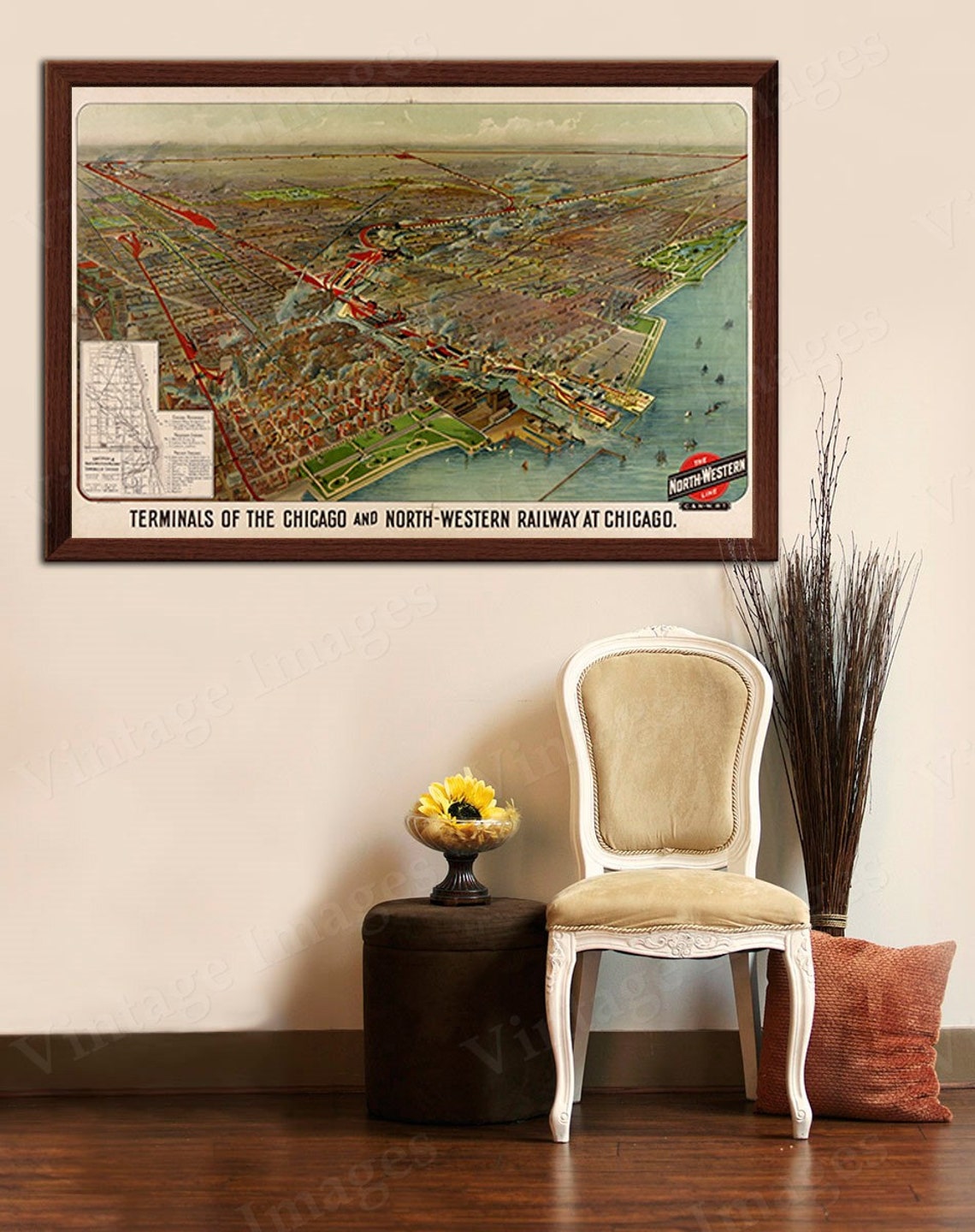 Old Map of Chicago (1902) Chicago Railroad Map, Chicago Map, Vintage ...
