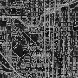 Old Indianapolis Map 1921 Map of Indianapolis Antique Restoration Style ...