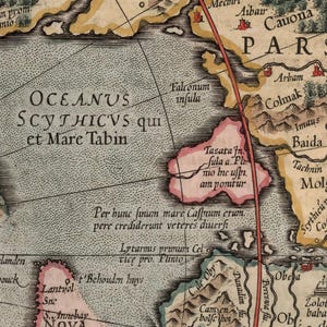 Mercator's 1595 Map of the Arctic Fine Art Print for Home or Office ...