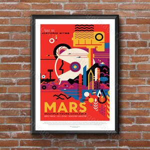 Mars Poster Nasa Poster the Red Planet 2016 NASA/JPL Space Travel ...