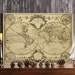 1720 Old World Map,world Map Wall Art, Historic Map Antique Style Map Art Guillaume De L'isle ...