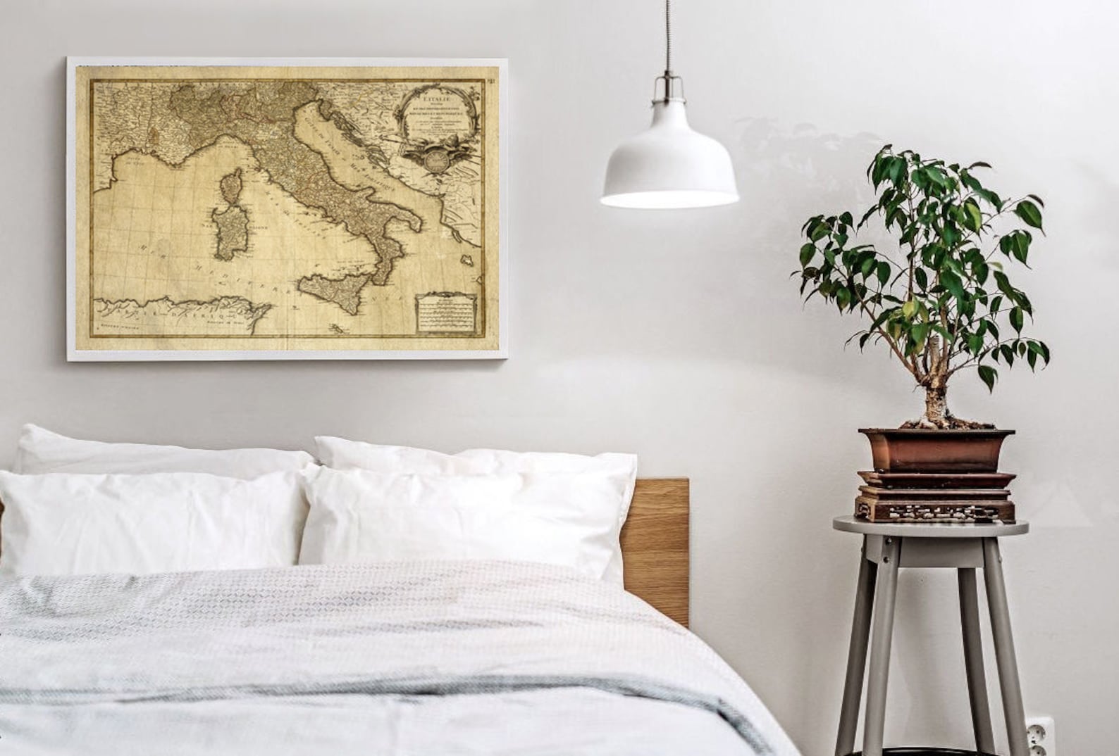 Italy Map Vintage Italian Map Antique Map Print Vintage - Etsy