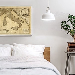 Italy Map - Vintage Italian Map - Antique Map Print - Vintage Map of ...