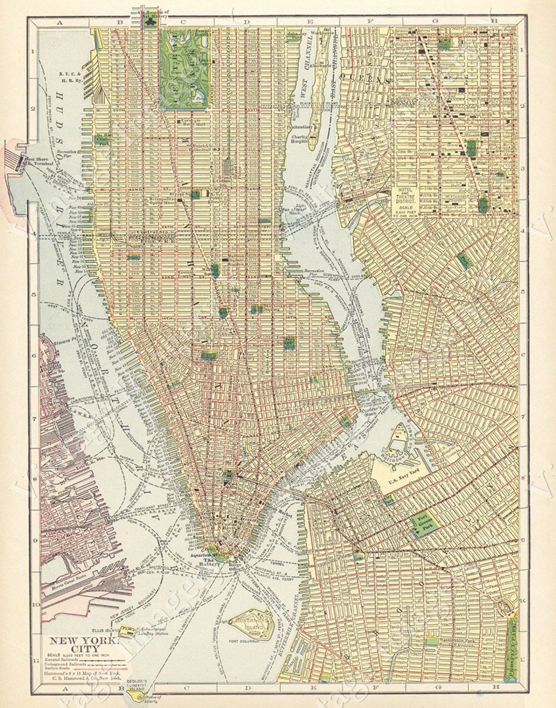 Vintage Street Map