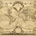 1720 Old World Map,world Map Wall Art, Historic Map Antique Style Map ...