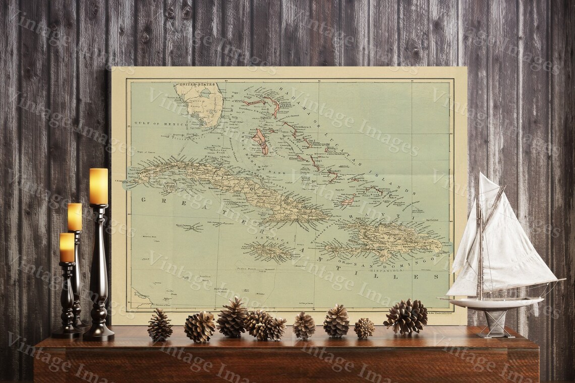 Old Map of the Bahamas Historic Bahama Map 1888 Antique Old | Etsy Canada