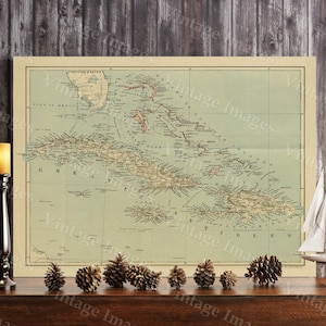 Old Map of the Bahamas Historic Bahama Map 1888 Antique Old World ...