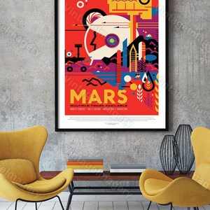 Mars Poster Nasa Poster the Red Planet 2016 NASA/JPL Space Travel ...