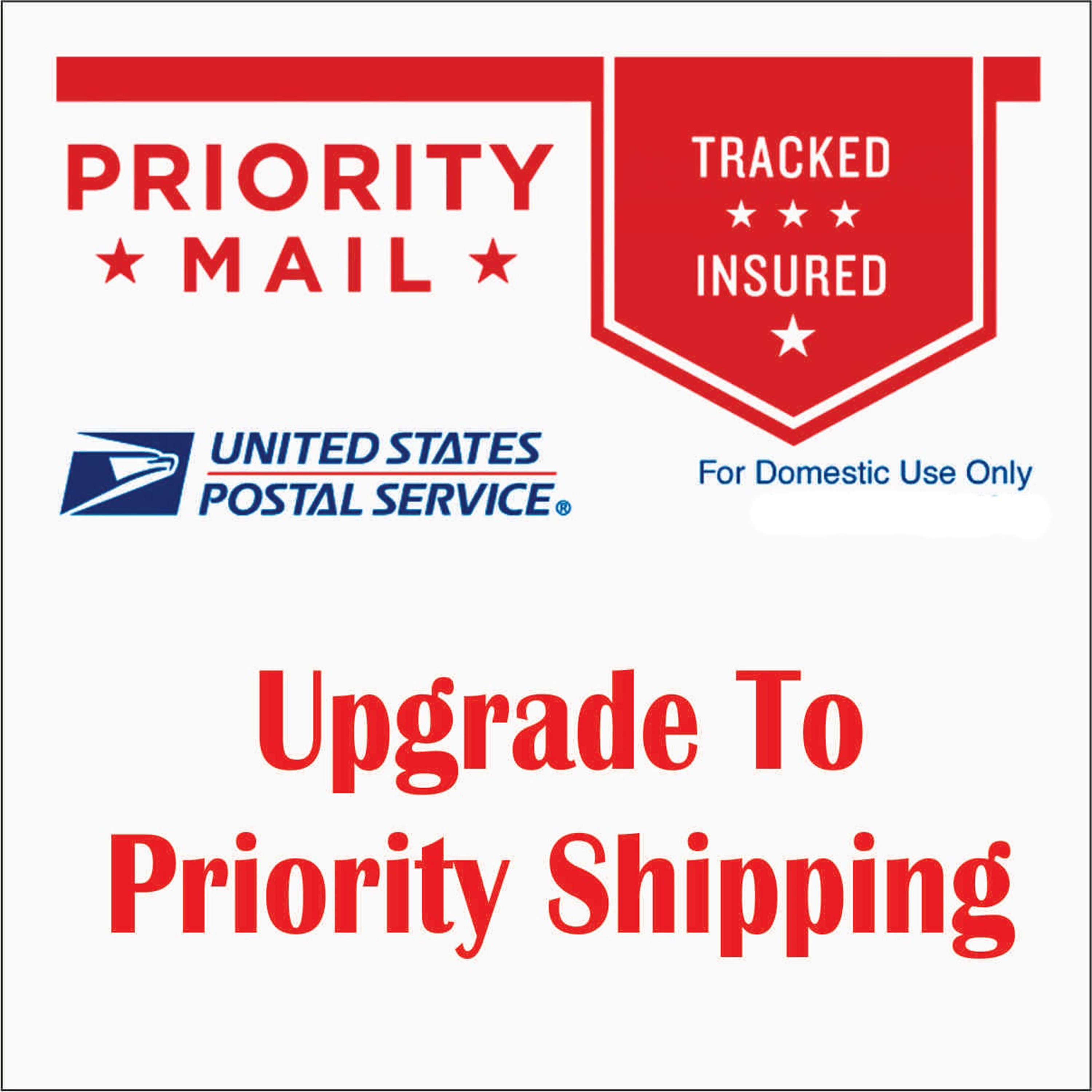 Priority Mail Shipping Upgrade US Domestic Orders ONLY Craft Supplies ...
