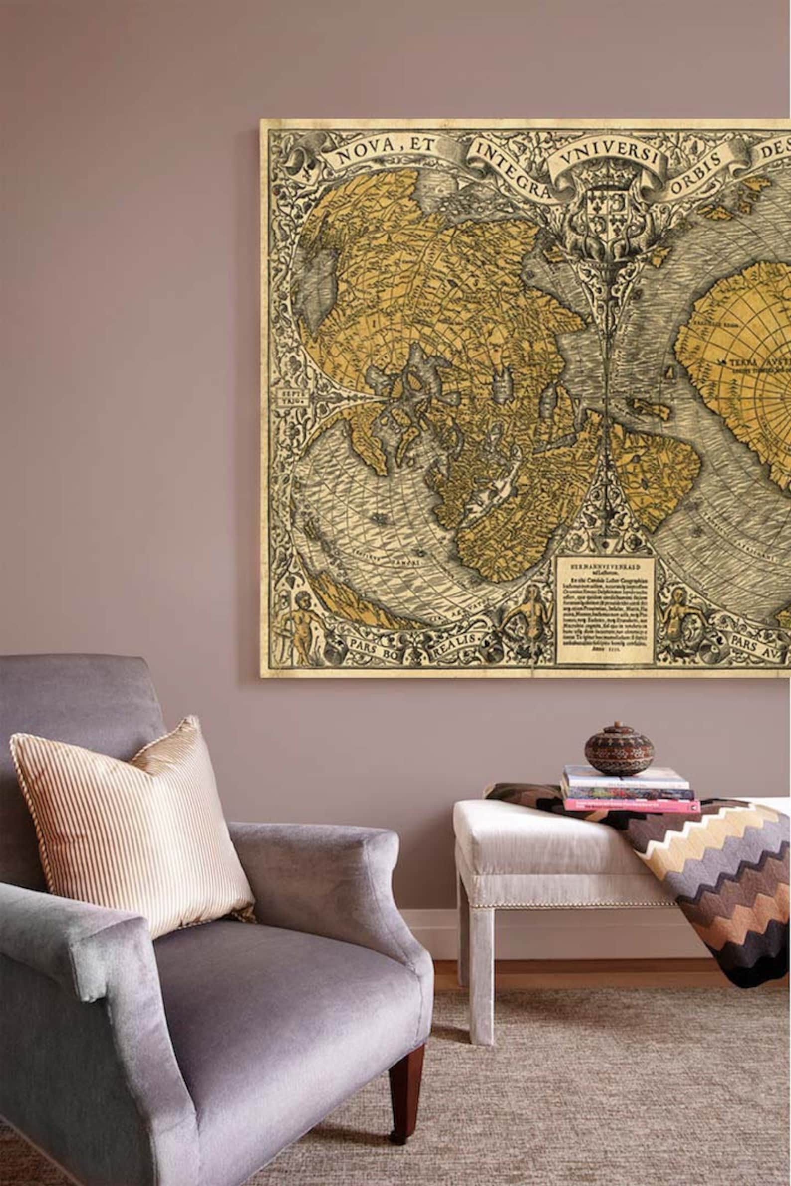 The Oronteus Finaeus Map of the World 1531 World Map Fine Art Print ...