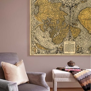 The Oronteus Finaeus Map of the World 1531 World Map Fine Art Print ...