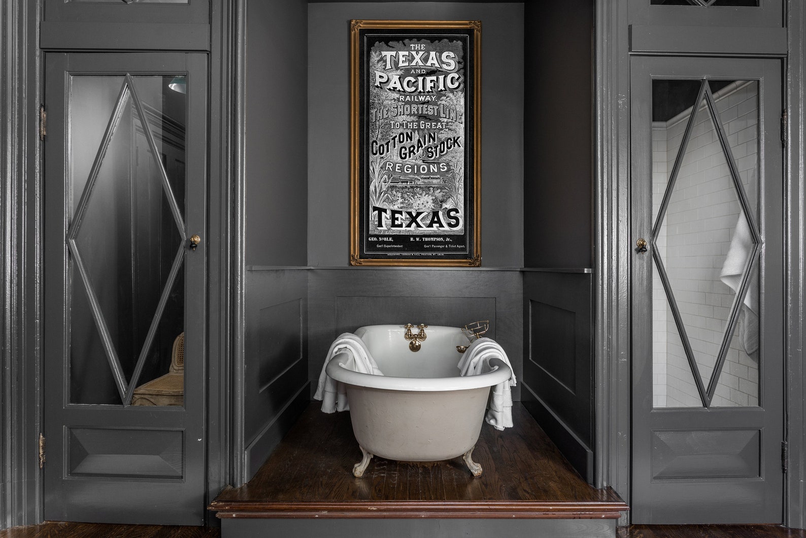 Texas Wall Art 1878 Vintage Texas Farmhouse Home Decor Western Home ...
