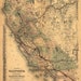 California Map, 1876 Old Map of California, California Map Print ...