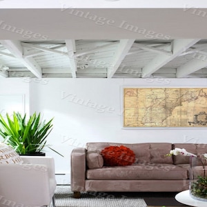 1757 Colonial Map, Map of British Colonies, North America, OLD Map of ...