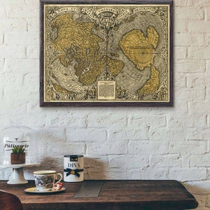 The Oronteus Finaeus Map of the World 1531 World Map Fine Art Print ...