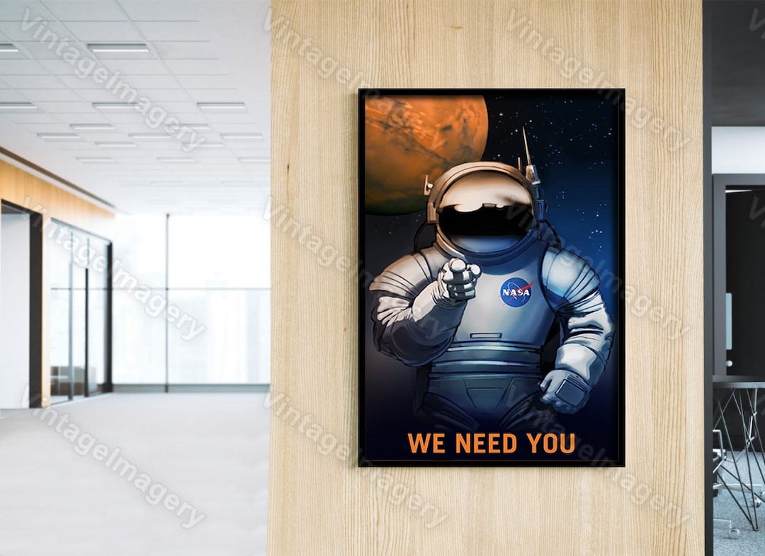 We Need You! NASA Mars Explorers Wanted NASA/JPL Space Travel Poster ...