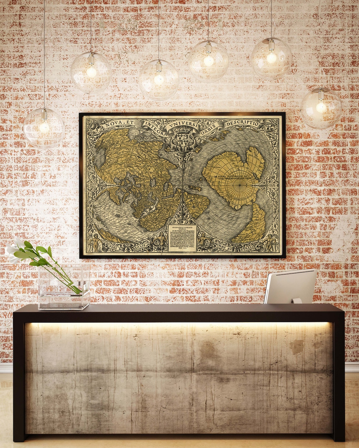 The Oronteus Finaeus Map of the World 1531 World Map Fine Art - Etsy