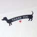 Printable Weiner Dog Thank You Notes - Etsy