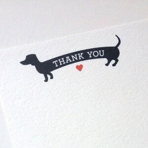 Printable Weiner Dog Thank You Notes - Etsy