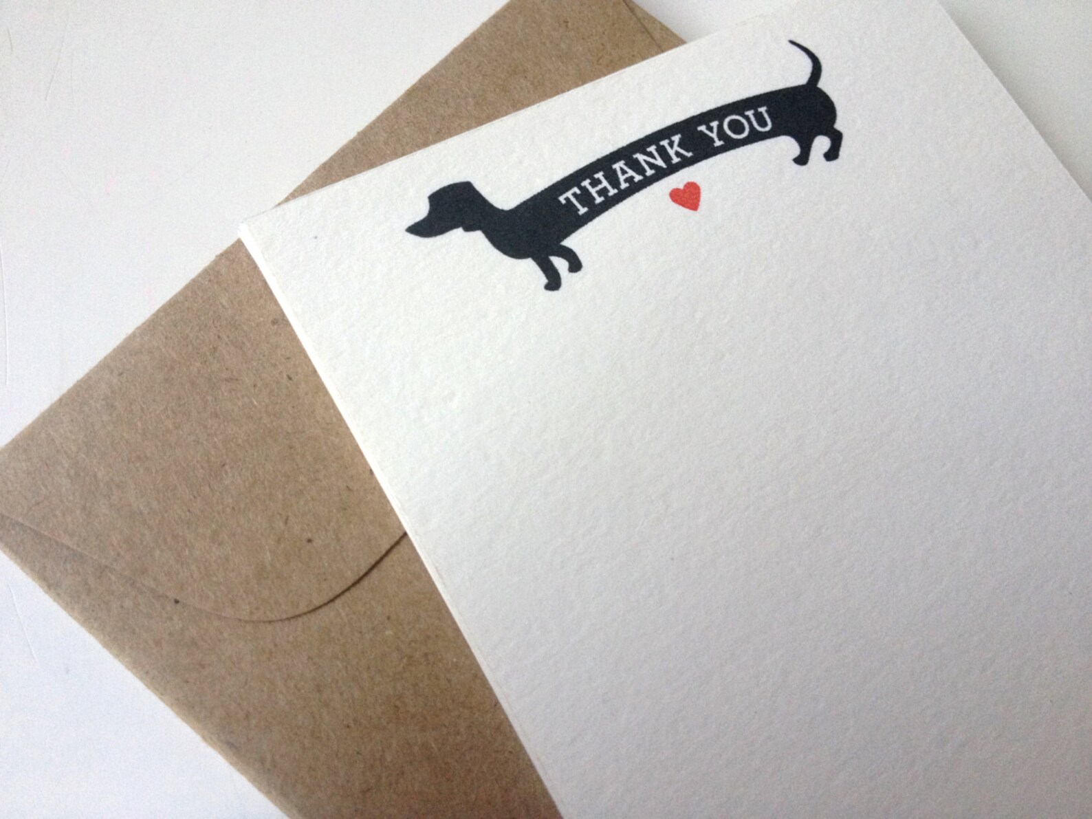 Printable Weiner Dog Thank You Notes - Etsy