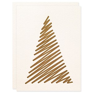 Christmas Cards - Boxed Set - Abstract Tree - Letterpress Greeting Card ...