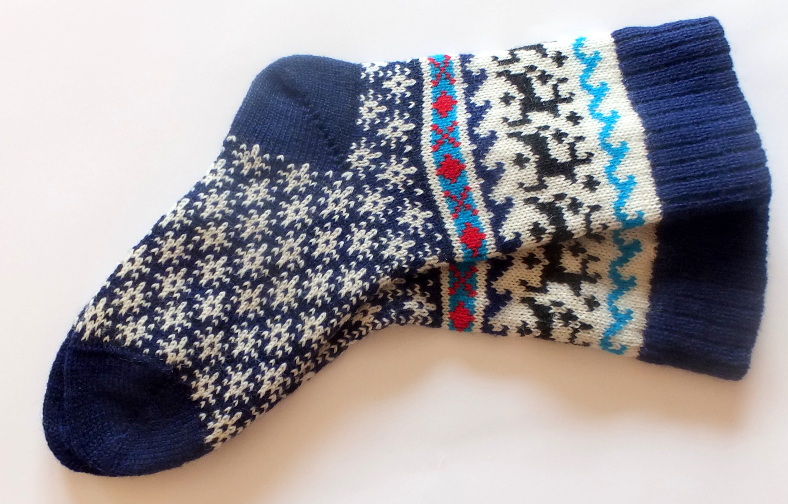Christmas Wool Socks Knit Wool Socks With Patterns Women and - Etsy
