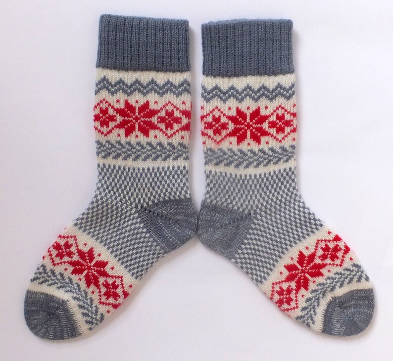 Wool Socks Scandinavian Patterns. Women and Men Wool Socks. - Etsy
