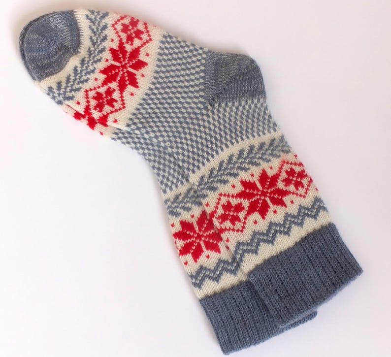 Wool Socks Scandinavian Patterns. Women and Men Wool Socks. - Etsy
