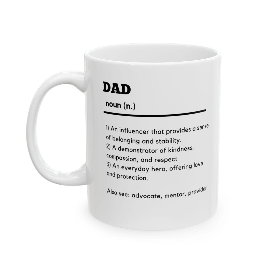 Father Definition Ceramic Mug, Dad Gift, Father's Day Present, Coffee ...