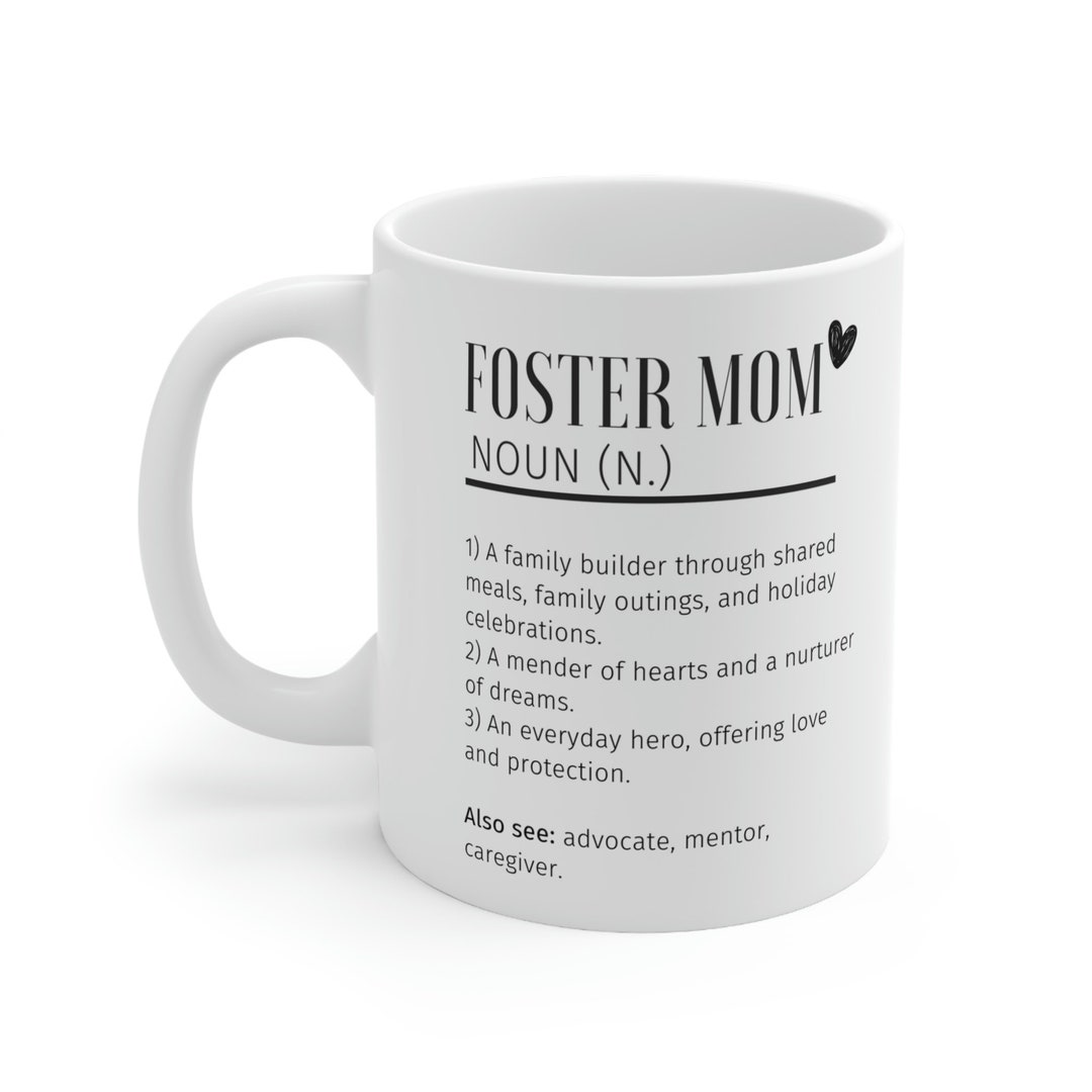 FOSTER MOM DEFINITION Mug, Sentimental Foster Mom Gift, Double Sided ...