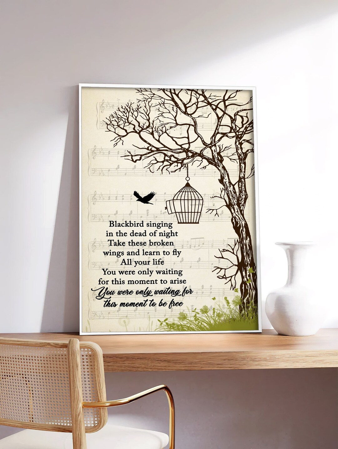 Blackbird Digital Download 1st Anniversary Gifts Gifts for - Etsy