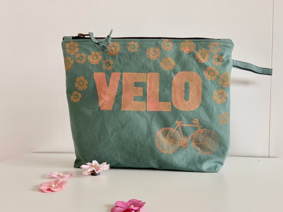 Bike Bag tada Waxed Cotton Fabric, Oilskin, Reusable Lunch Bag for Men ...