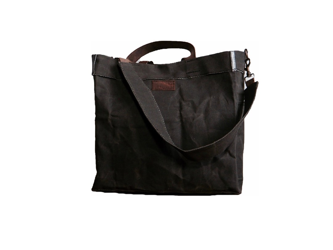 Bag Canvas Waxed mani Bag in the Bag, Messenger Bag, Shoulder Bag ...