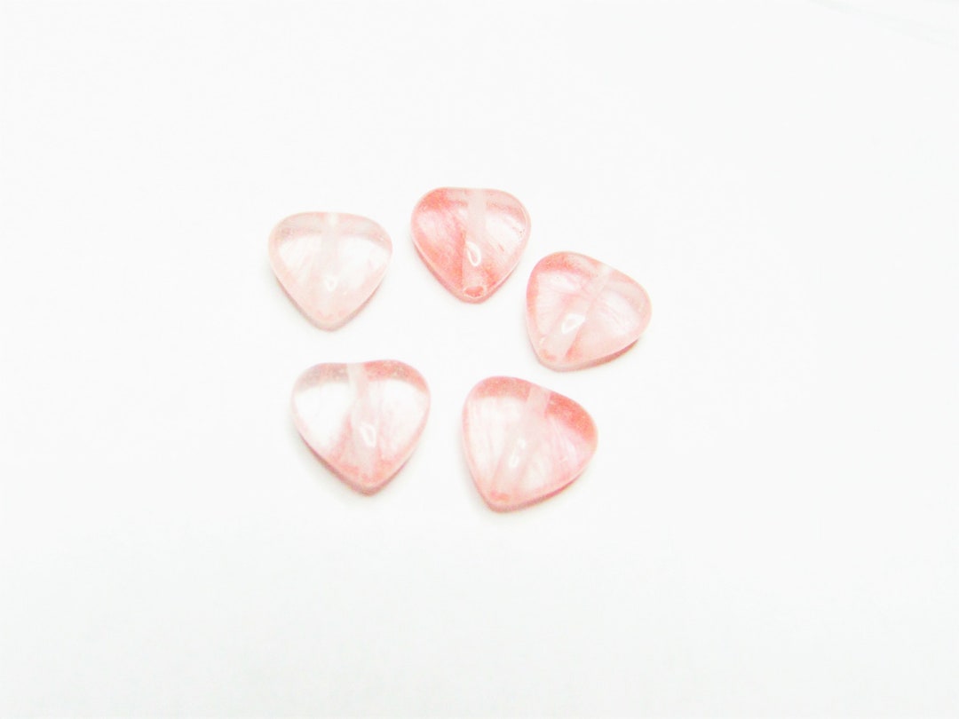 Heart Pink Cherry Quartz Gemstone Quartz Valentines Day Beads - Etsy