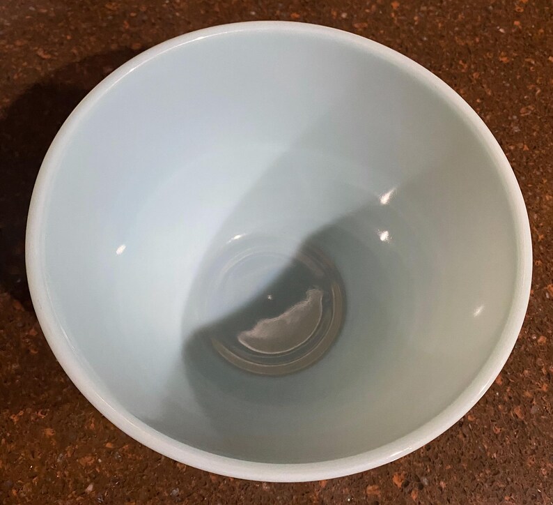 3 Pc Set Fire King Azurite Delphite Splash Proof Mixing Bowl MCM - Etsy