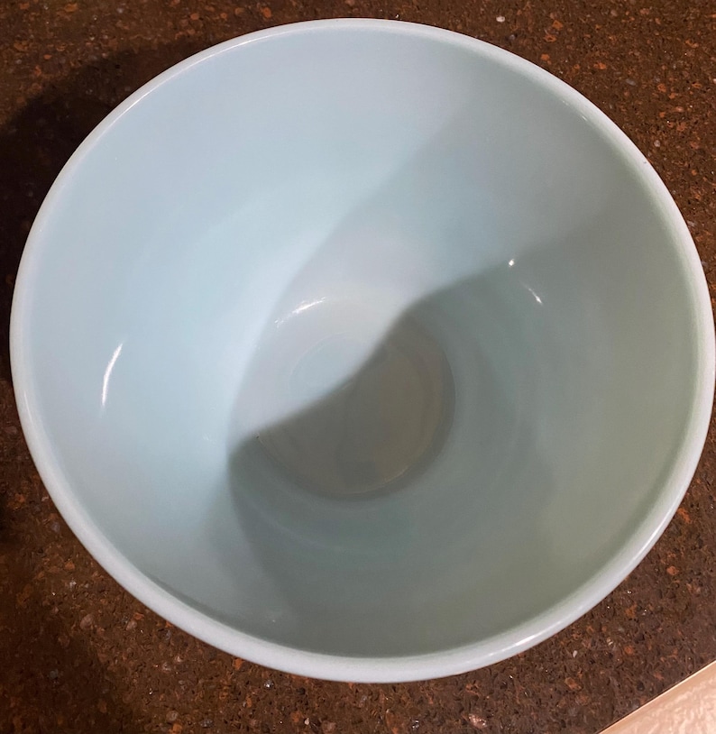 3 Pc Set Fire King Azurite Delphite Splash Proof Mixing Bowl MCM - Etsy