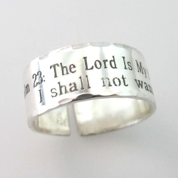 Bible Verse Ring - Etsy