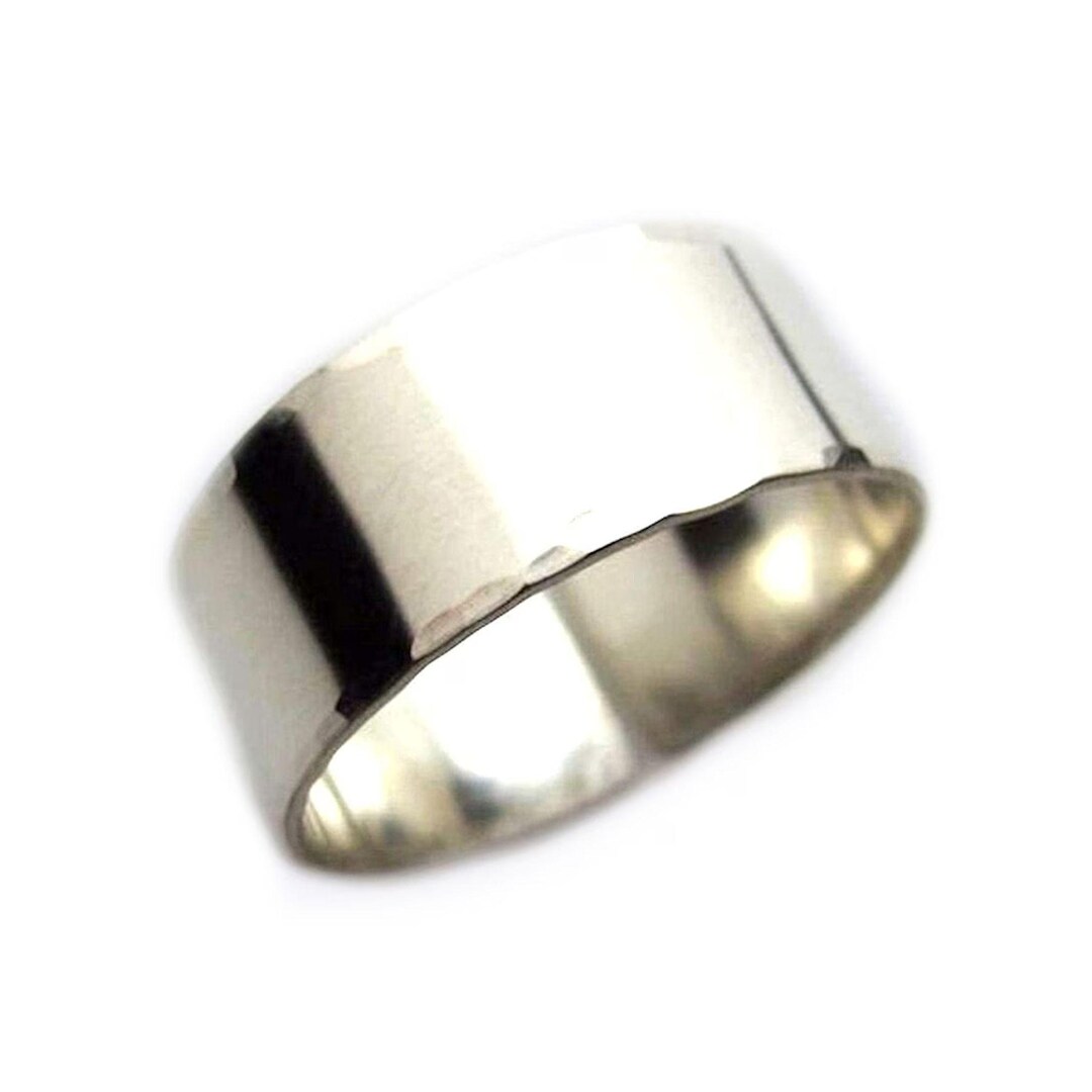 Pure Silver Ring Personalized Ring Solid Sterling Silver Band Unisex ...