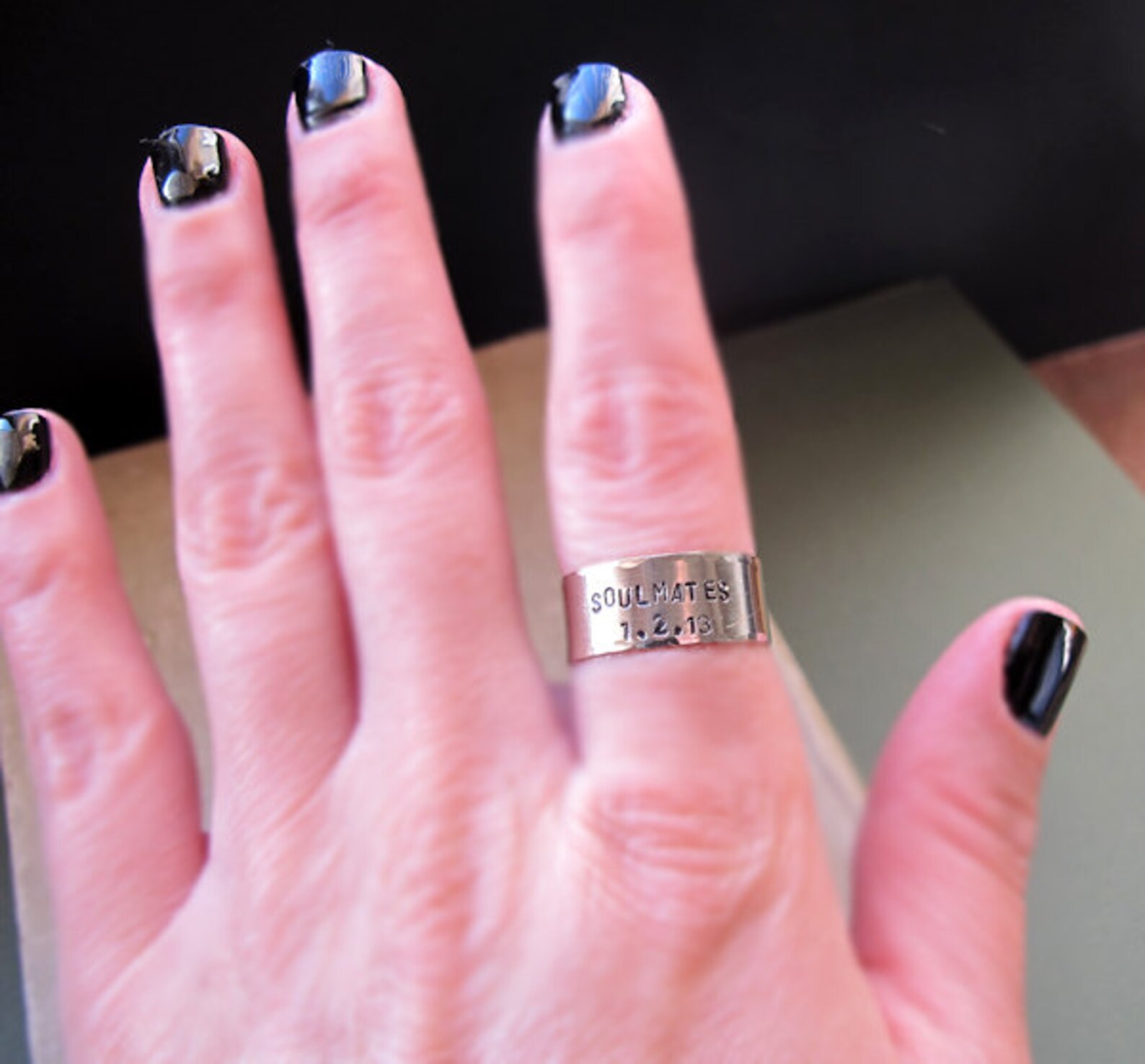 Soulmates Ring Personalized Ring Custom Rings Engraved Ring - Etsy