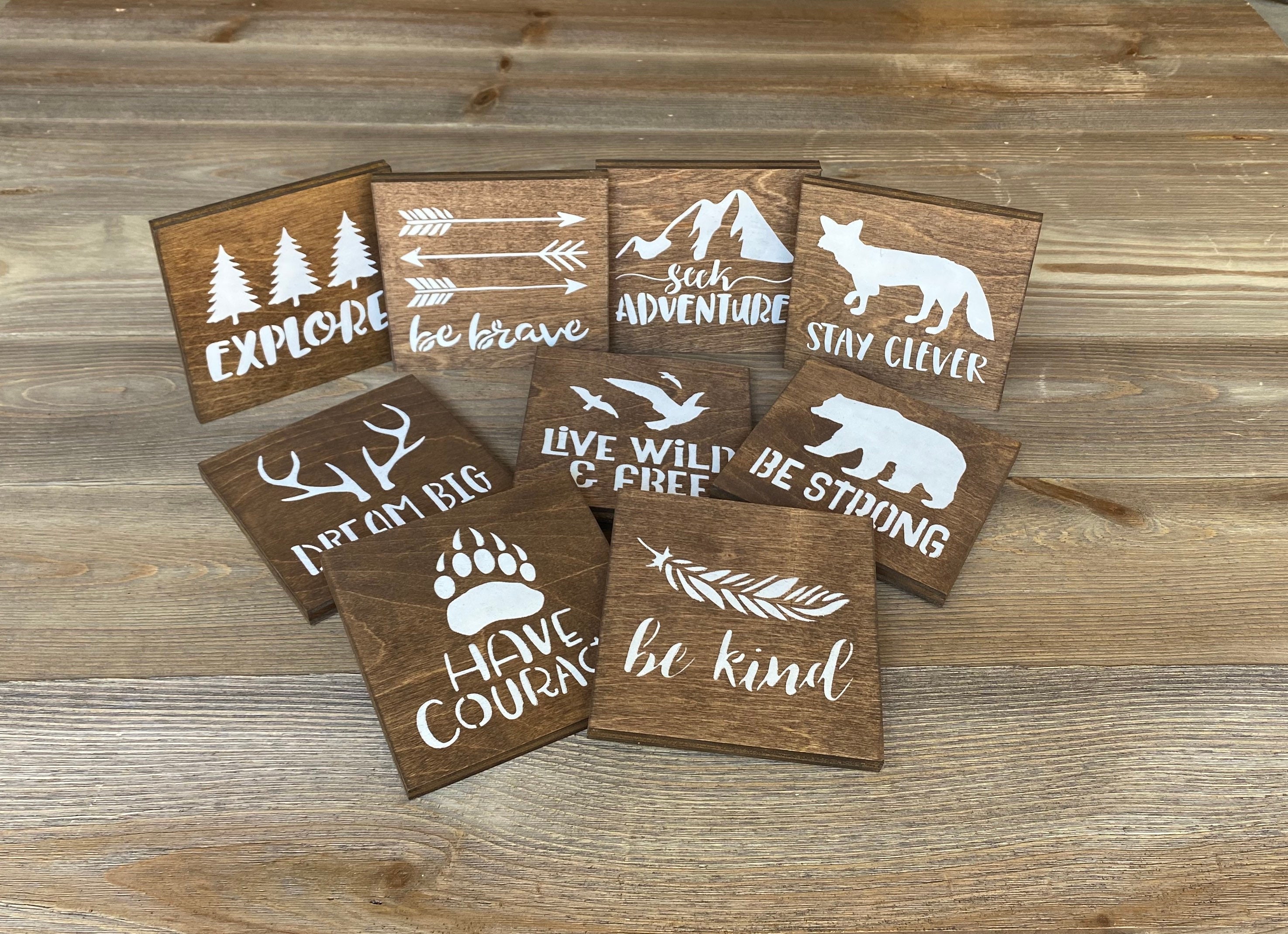 B1G1 free mini signs adventure sign shelf sitter adventure | Etsy