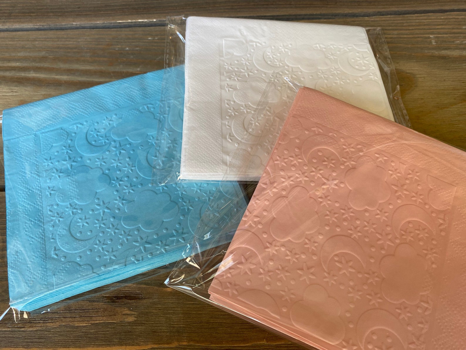 Hot Air Balloon Napkins Embossed Napkins Custom Napkins Cocktail ...