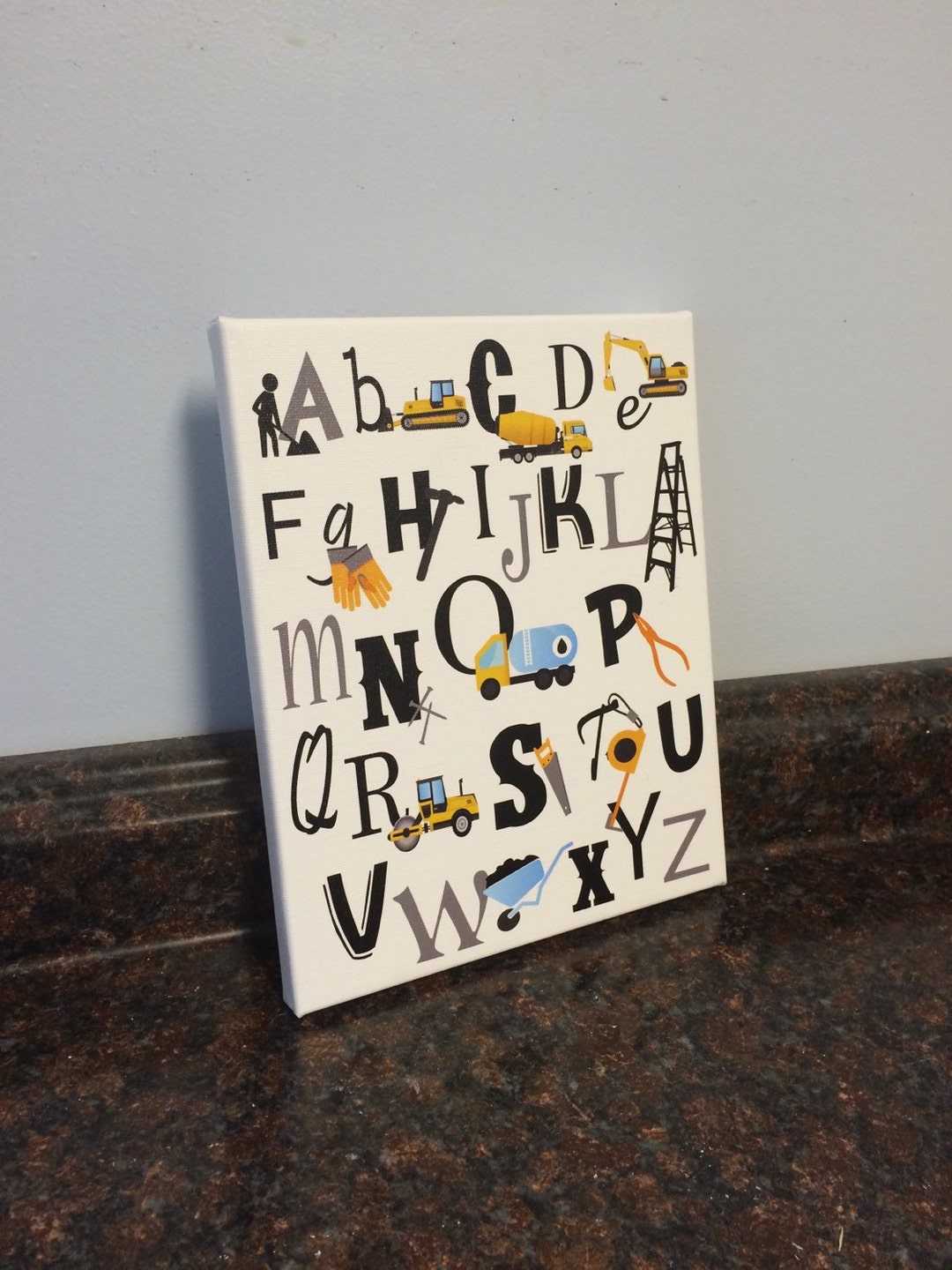 Abc Construction Construction Room Wall Decor Construction Nursery ...