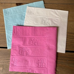 Embossed Book Napkins, Book Club Party Decor, Set of 20 - Etsy