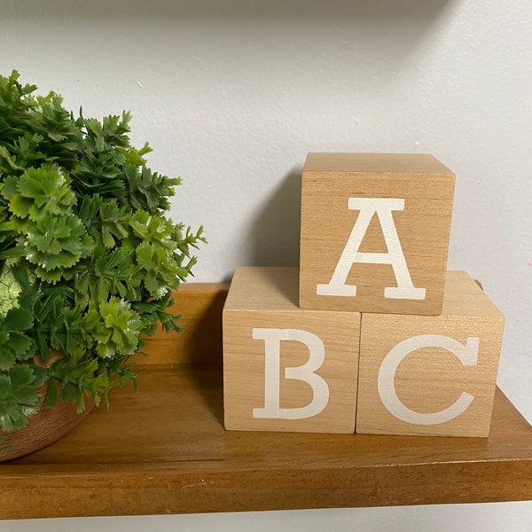 Alphabet Blocks - Etsy