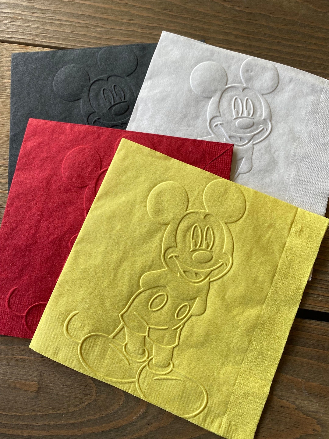Mickey Mouse Embossed Napkins, Birthday Party Decorations (set of 20 ...