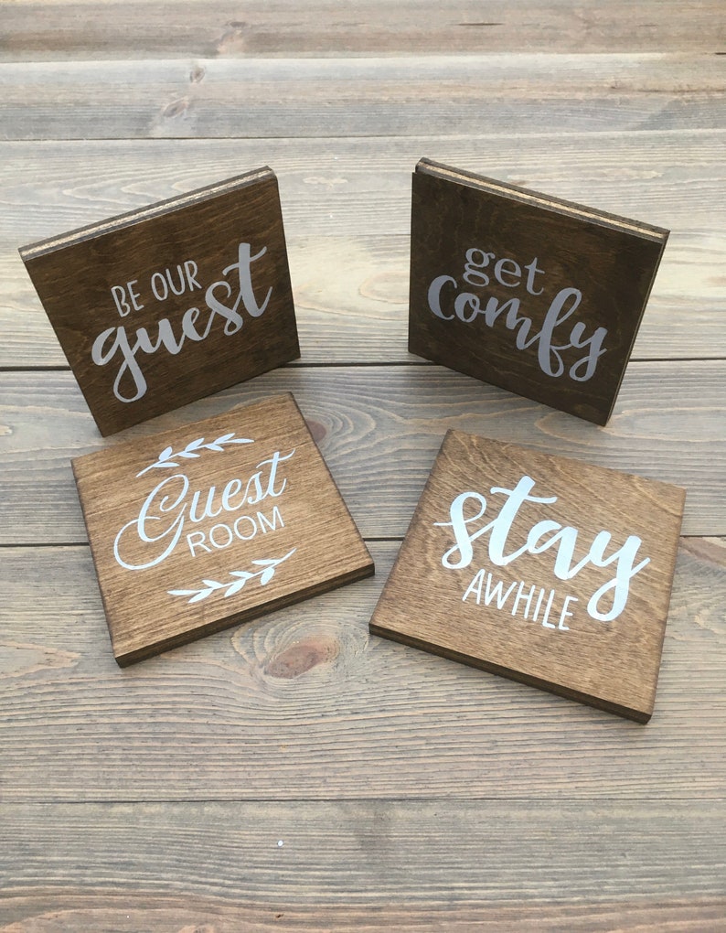B1G1 Free Guest Room Wall Decor Mini Signs Small Sign Shelf - Etsy