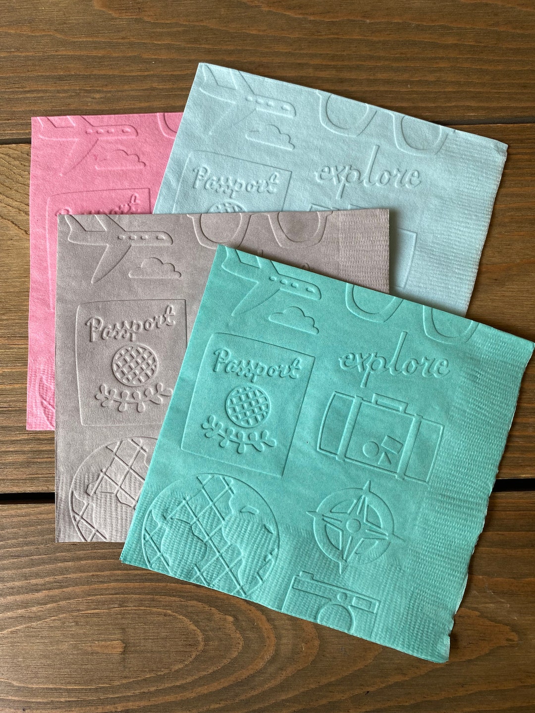 Embossed Airplane Napkins, Travel Theme Party Decor (set of 20) - Etsy