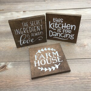B1G1 Free Mini Sign Shelf Sitter Kitchen Decor Wood Sign This - Etsy